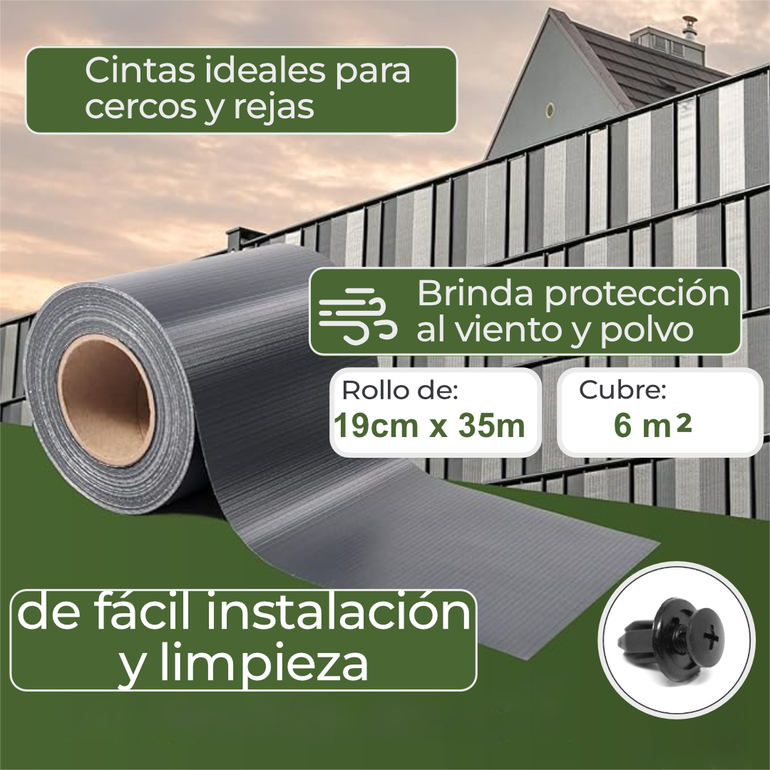 Cintas Plásticas de Privacidad para Rejas y Cercos